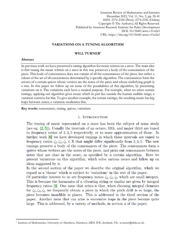 Variations on a Tuning Algorithm